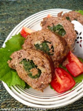 Meatloaf Roll Spiraled with Greens – Fresh Bites Daily