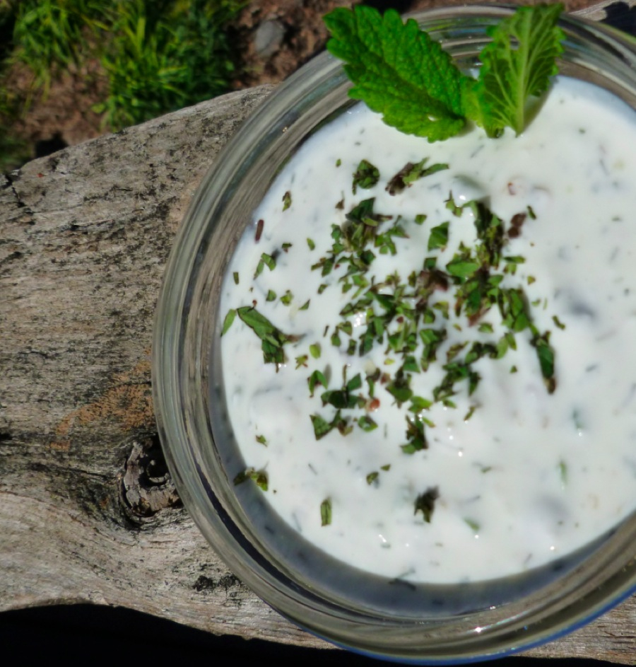 A spicy yogurt-based dressing great on salads, cooked vegetables, or in ...