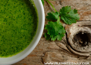You will chase this cilantro salsa across your plate. It’s that good ...
