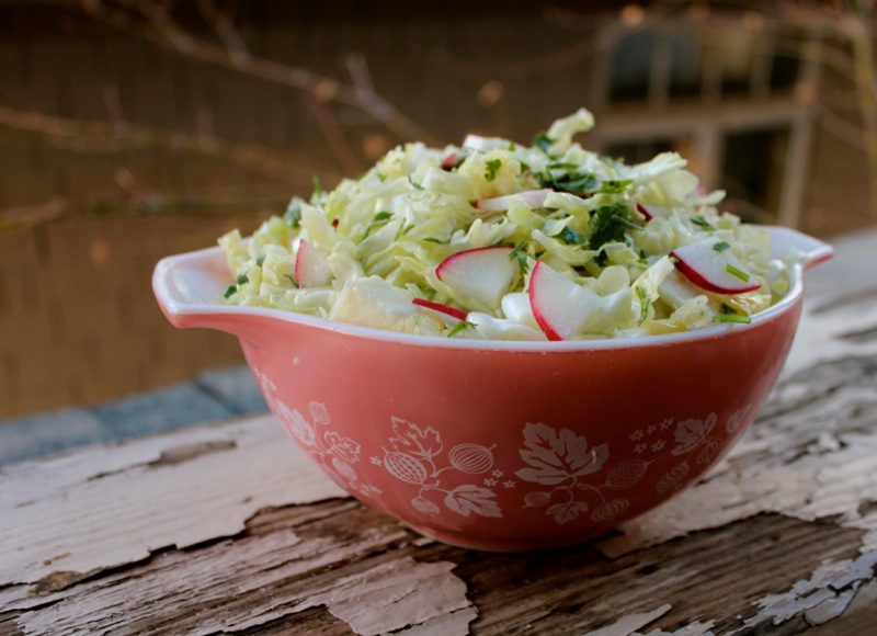 This cabbage salad is light, bright, and fresh with a delicate ...