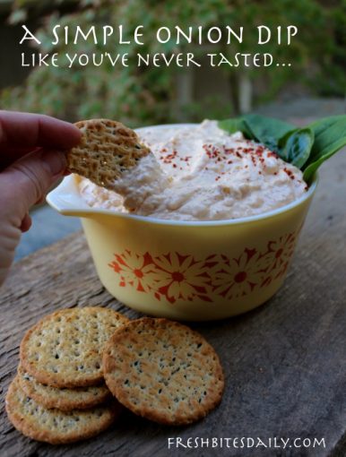 A simple onion dip like you’ve probably never tasted – Fresh Bites Daily