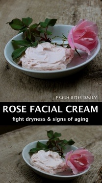 A luxurious homemade rose facial cream to fight off dryness and aging ...