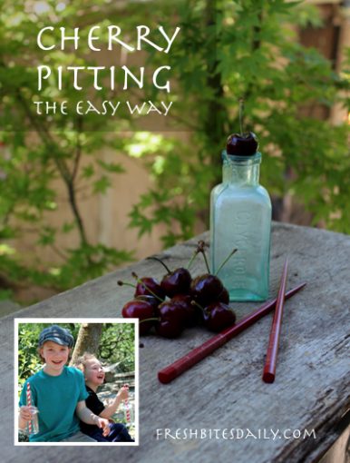Your best cherry-pitting method. It may just change the way you eat ...
