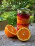 Pickled orange and onion in a vinegar base, a great addition to salads ...